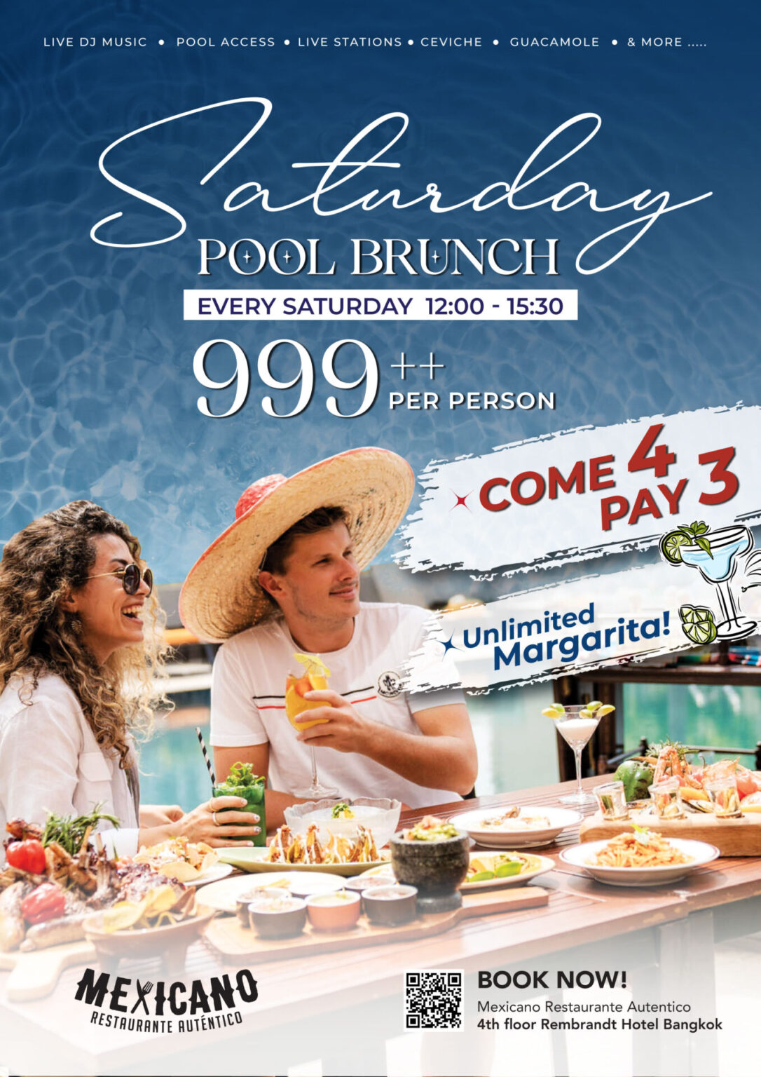 Saturday Pool Brunch Bangkok | Rembrandt Hotel Bangkok